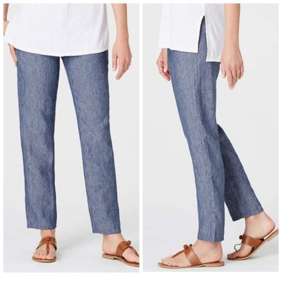 J. Jill | Pants & Jumpsuits | J Jill Love Linen Pull On Straight Leg ...